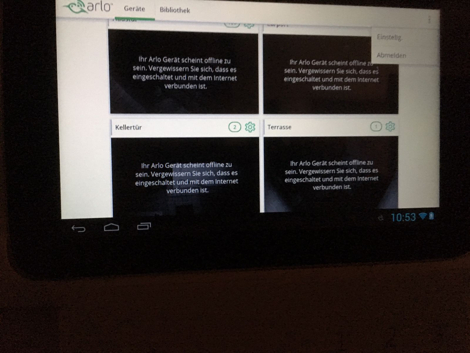 Tablet als Monitor - Arlo Community
