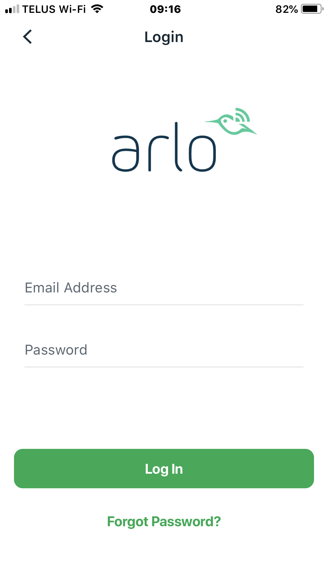 The finger print login is missing - Arlo Community