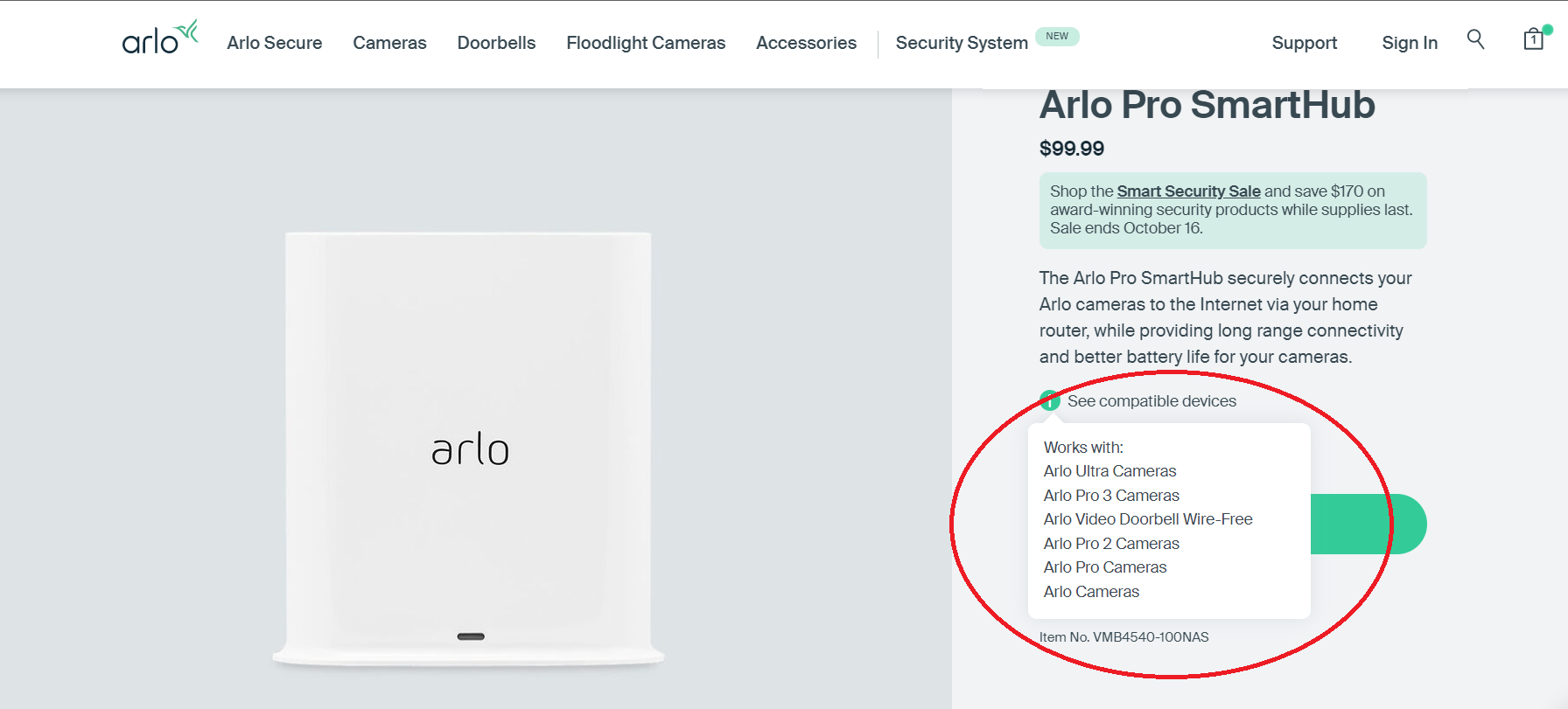 Arlo Pro SmartHub base station compatible for Esse... - Arlo Community