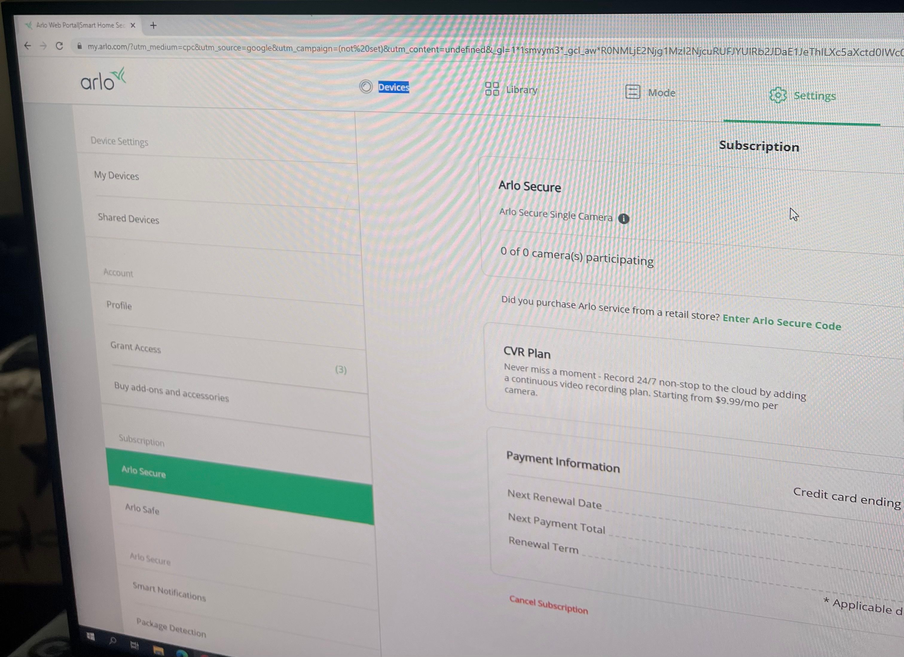 Re add doorbell to subscription - Arlo Community