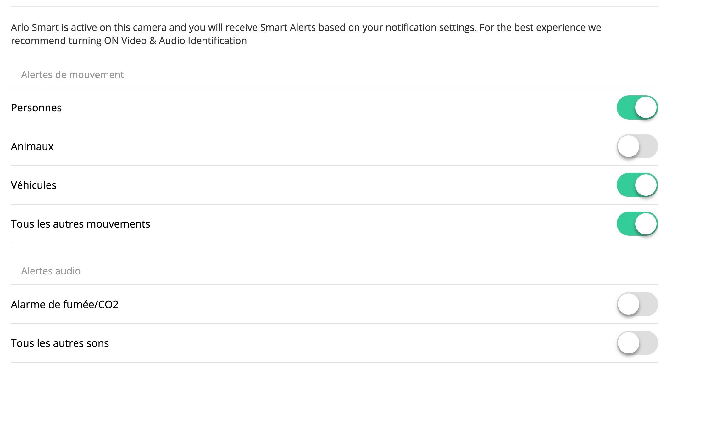 Detection animaux et chat - Arlo Community