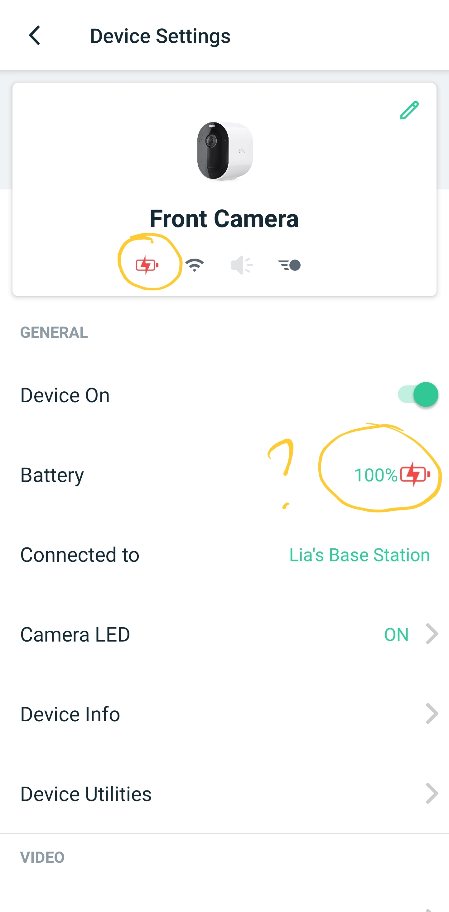 Solved: ARLO PRO 3 red charging indicator - Arlo Community