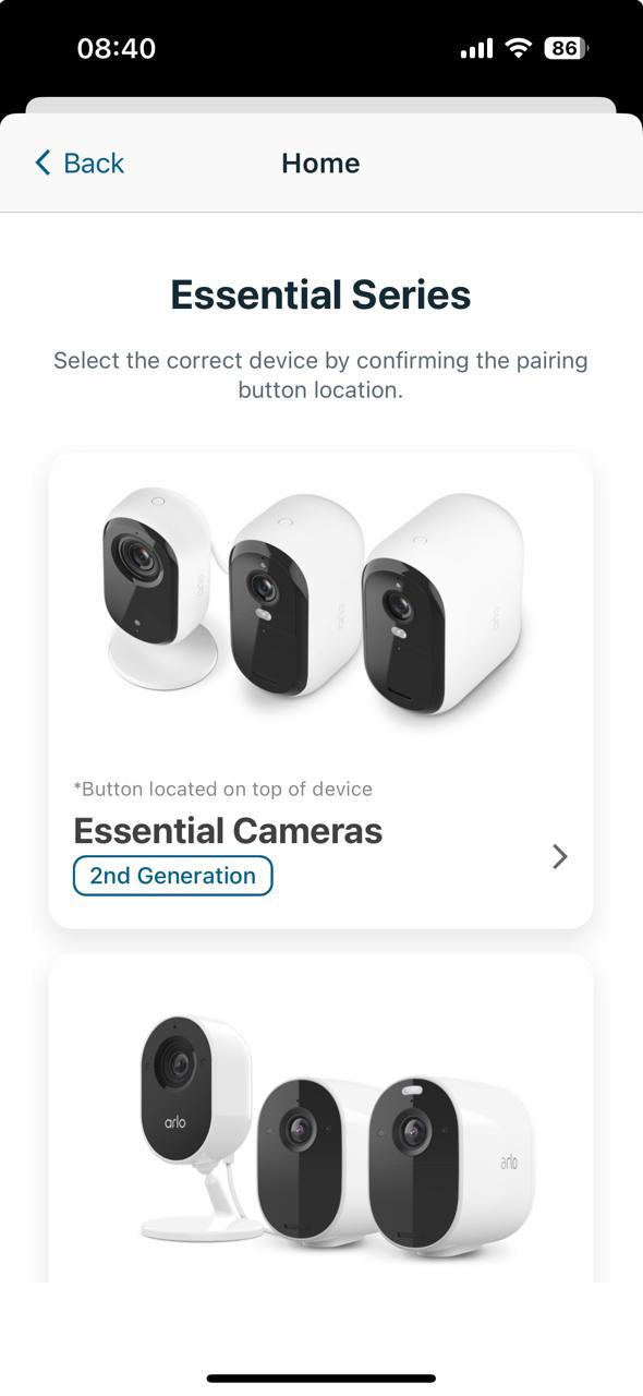 Essential Outdoor 2nd Gen Not on the list - Arlo Community