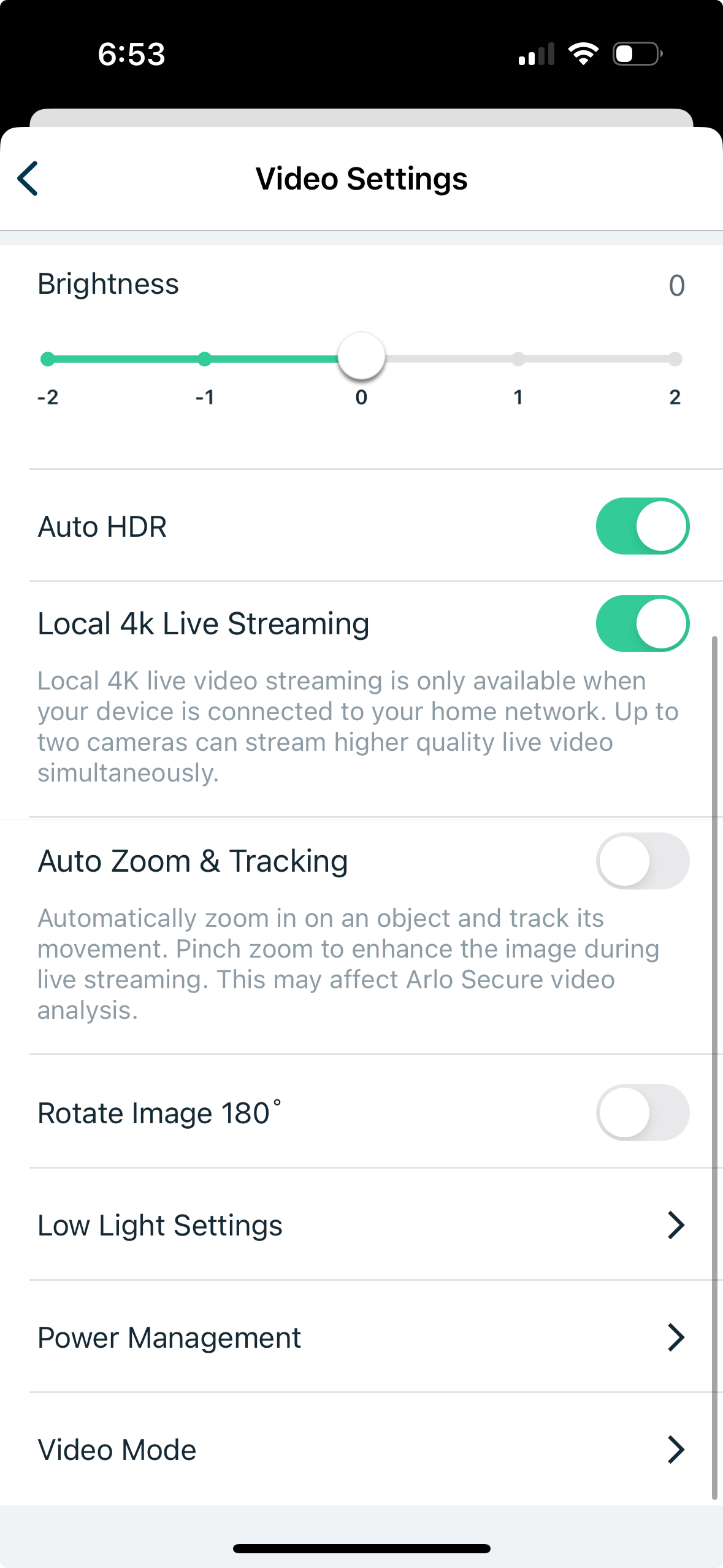 Arlo app no longer has options for activity zones. - Arlo Community