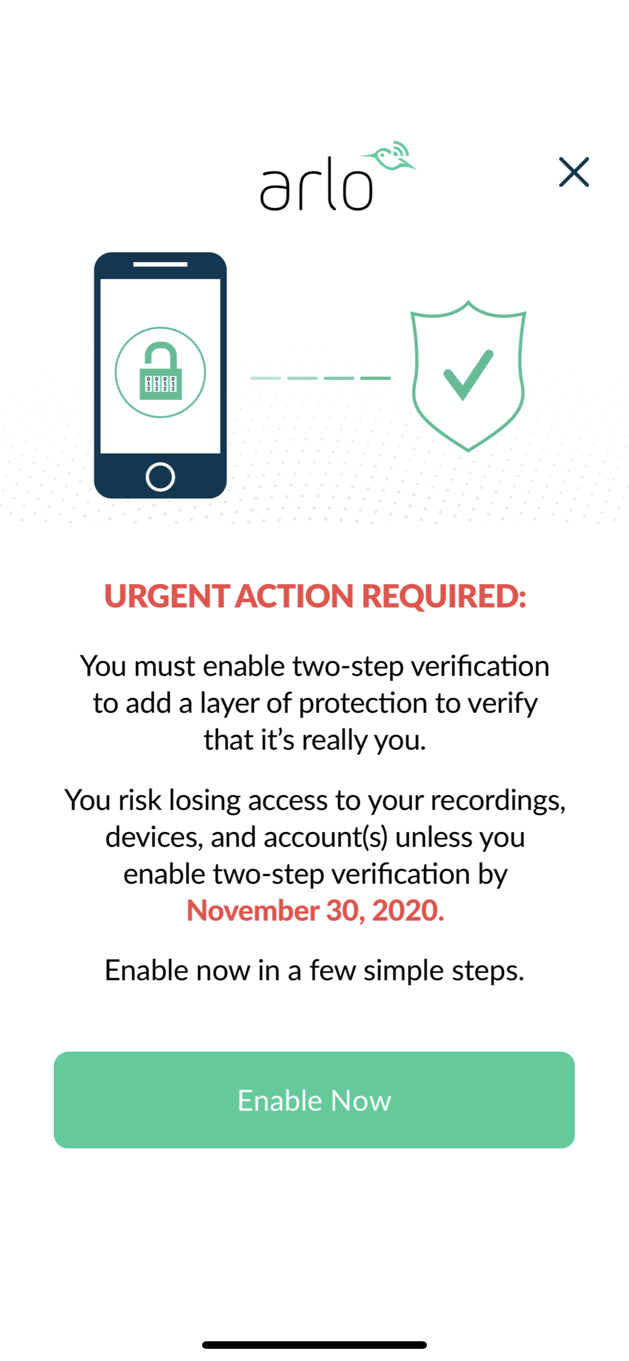 Solved: 2-step verification does not work - Arlo Community