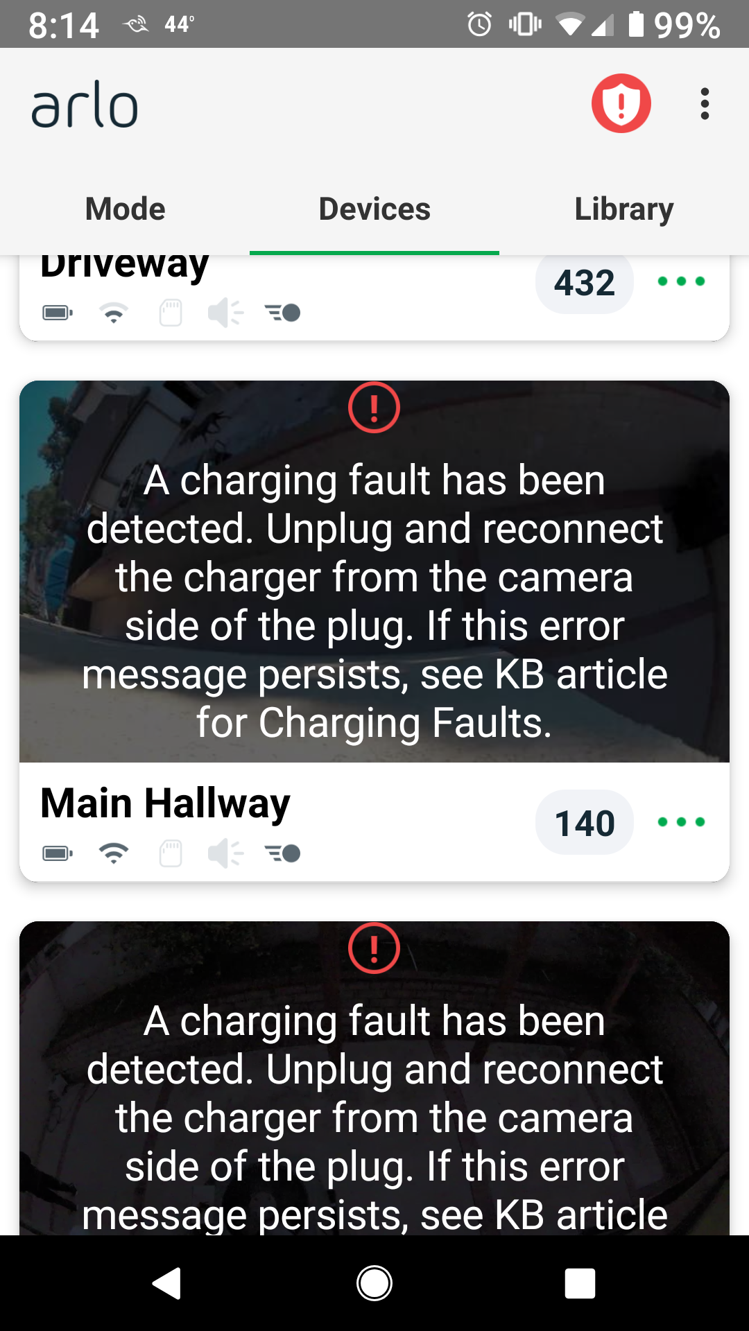 Arlo Pro/Pro 2 Receiving "a charging fault error m... - Page 2 - Arlo ...