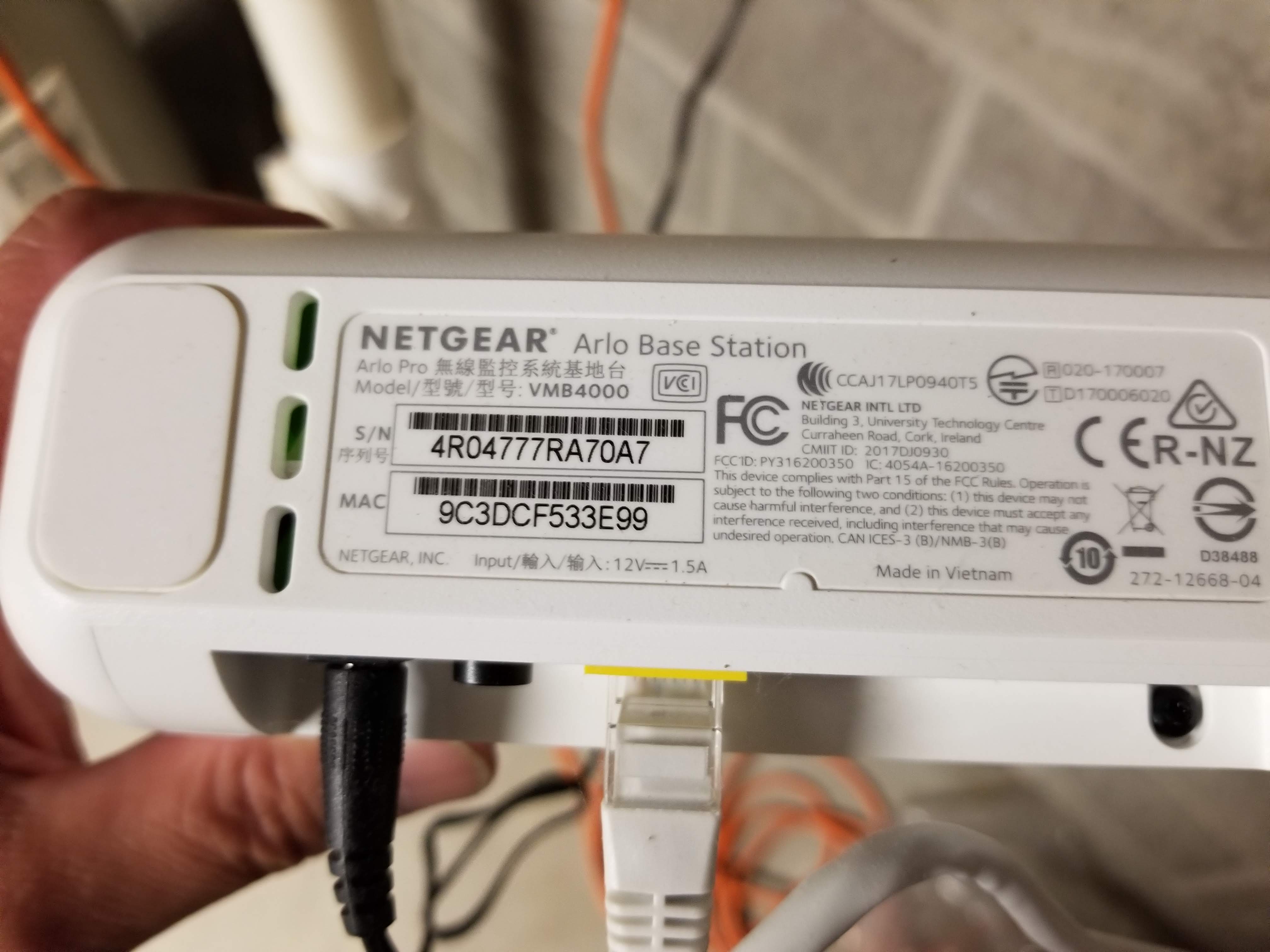 Solved: Arlo base station Model VMB4000 - Which cameras ar... - Arlo ...