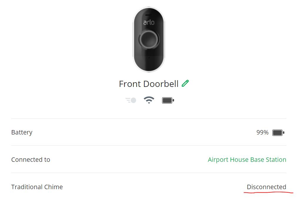 Solved: Doorbell won't trigger existing chime? - Arlo Community