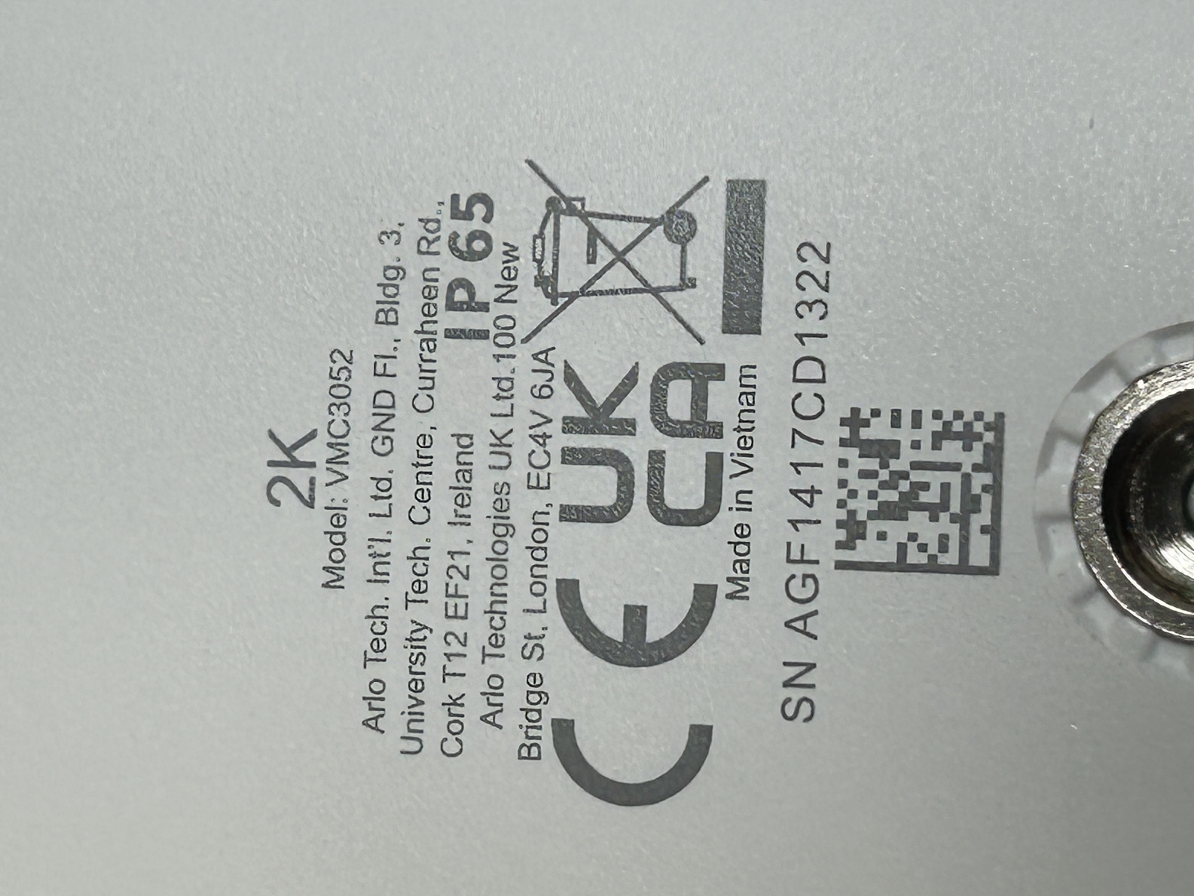 impossible de lire le QR CODE avec les essential X... - Arlo Community