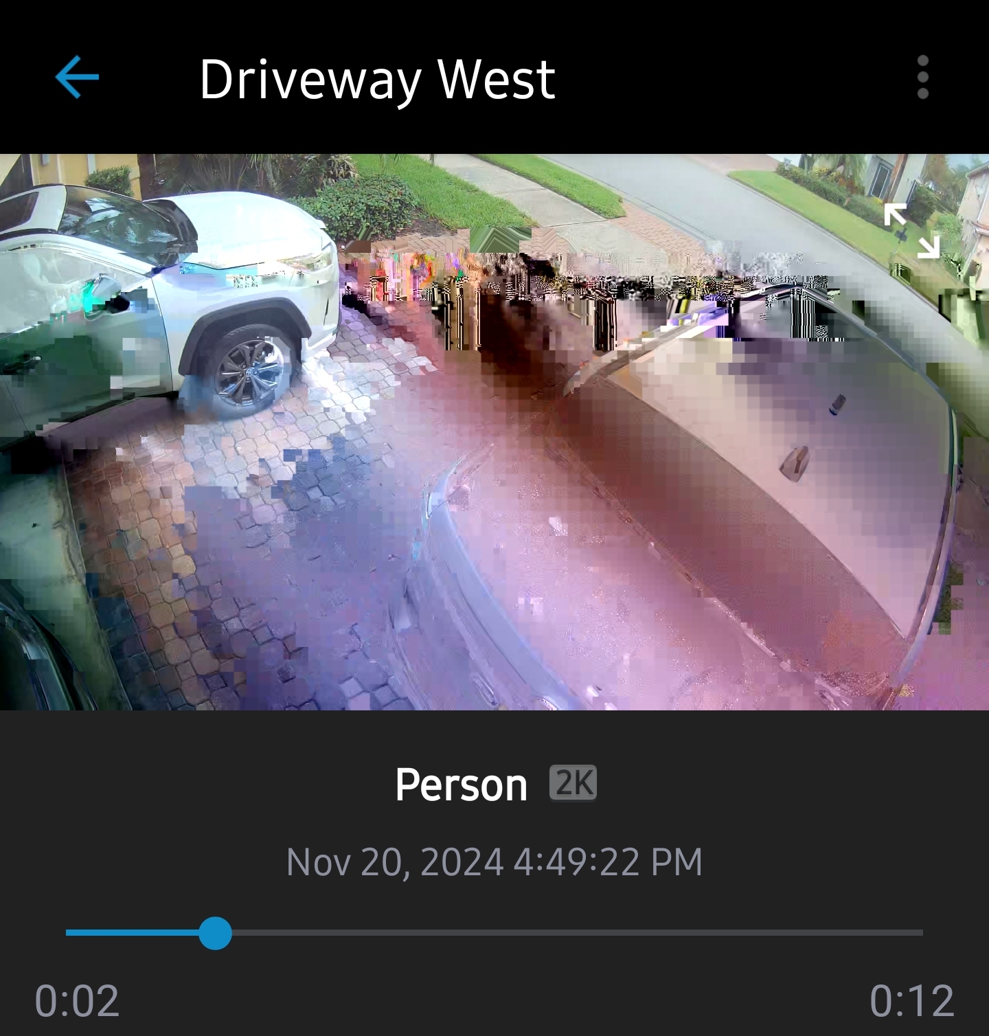 Artifacts at start of recording after adding to hu... - Arlo Community