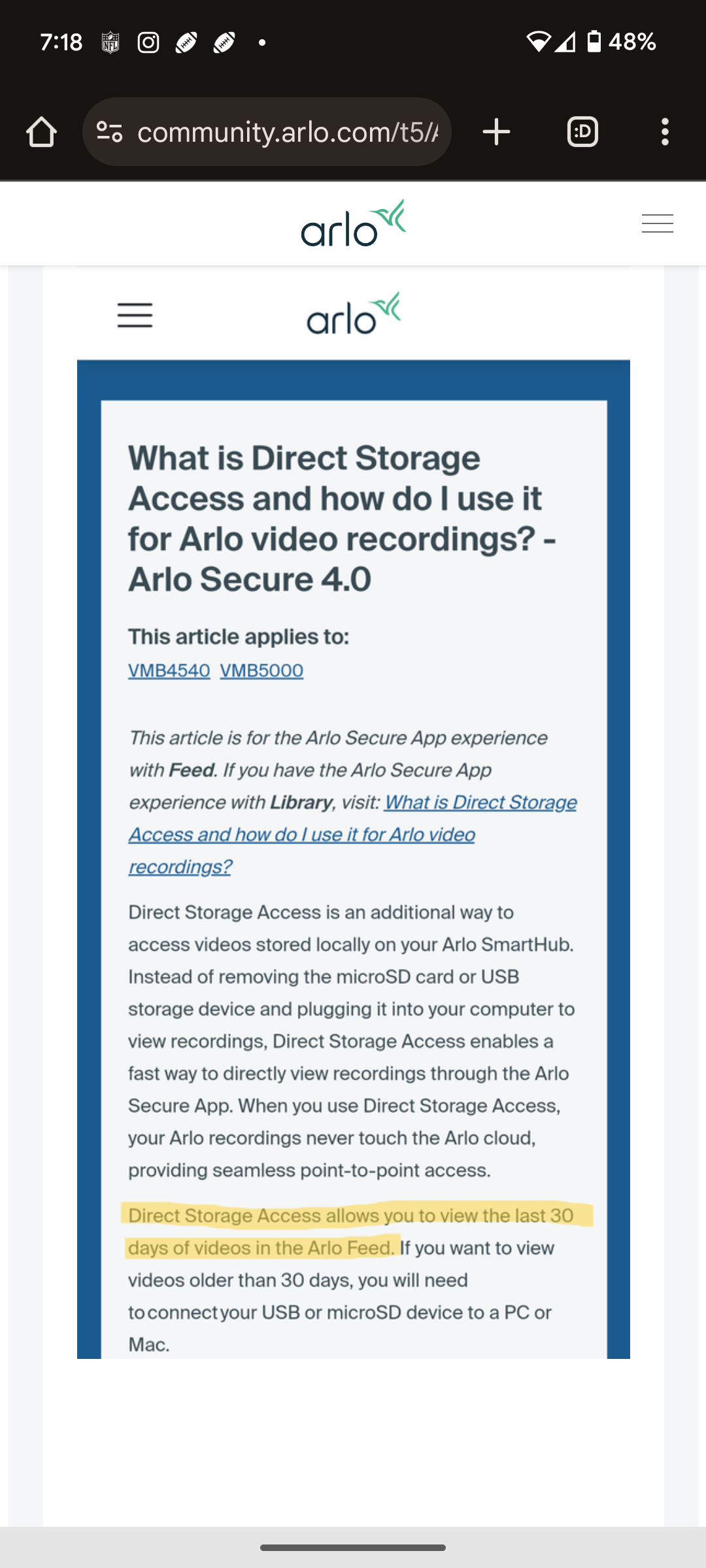Solved: App crash after trying to view locally stored reco... - Page 9 - Arlo Community
