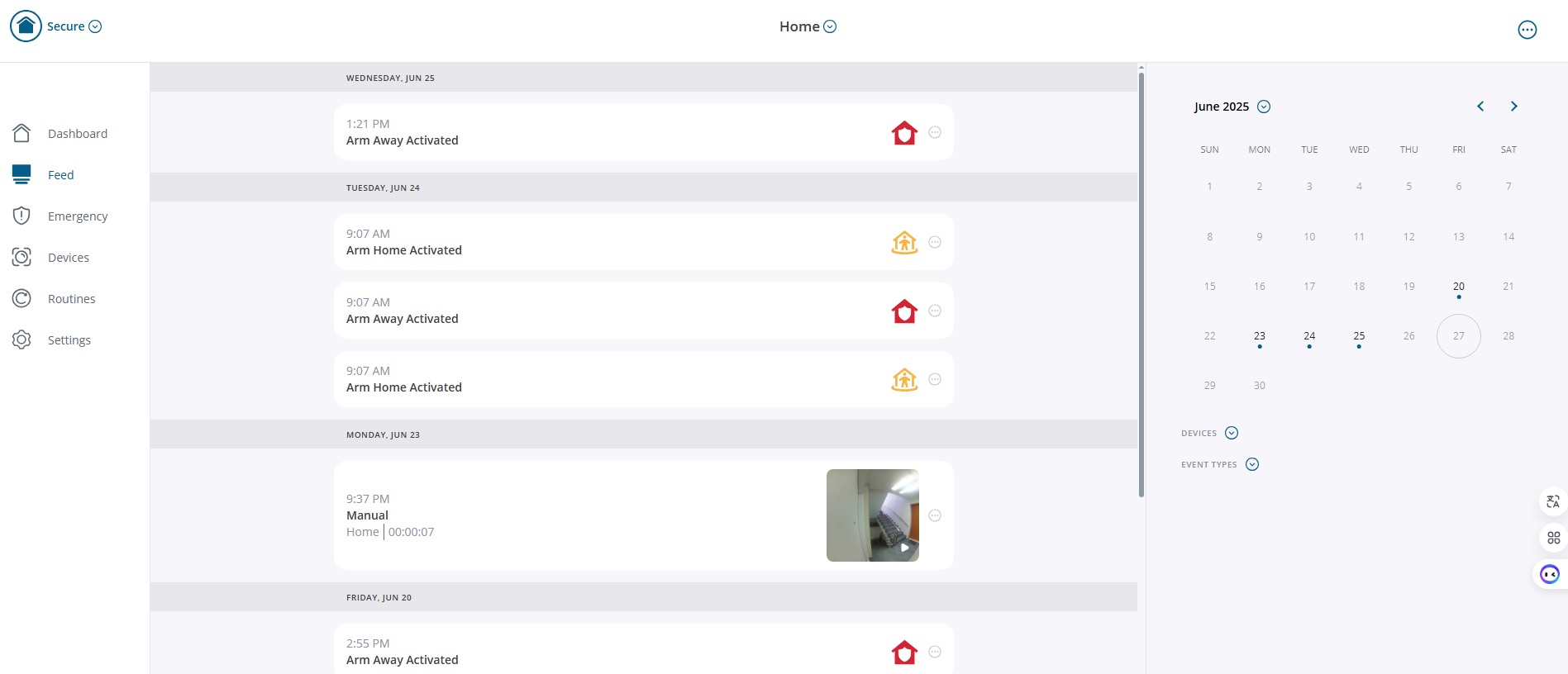 Cannot watch any video in Feed of Alro's mobie App - Arlo Community